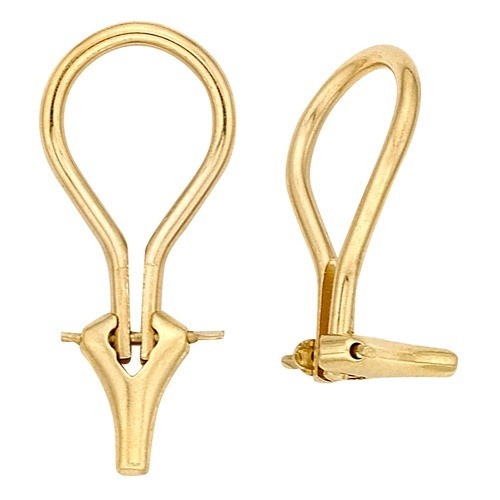 Buy Heavy Medium Omega Earring Clips Online - 14k, 18k, Platinum or Silver