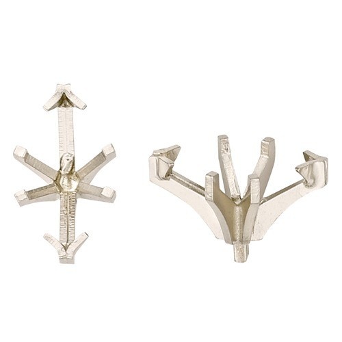 14K White 6-Prong V-Tip Marquise Tiffany Setting W/ Peg