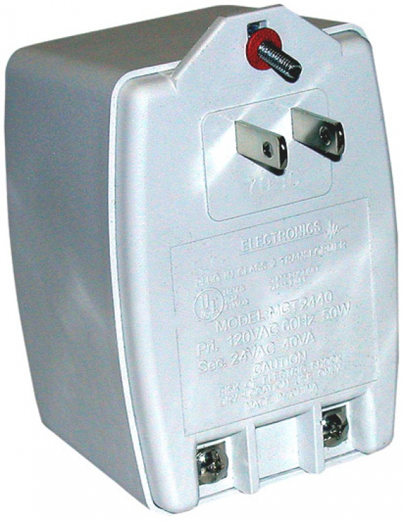 Plug-In Transformer-24Vac-40Va. Primary: 120 Vac Secondary: 24 Vac (40 ...