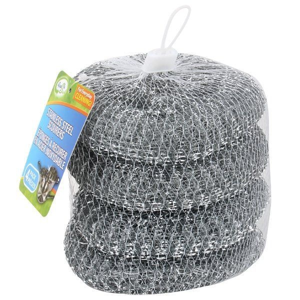 48 Pieces Fresh Start Scourers S.Steel Mesh Bag 4Ct - Scouring Pads ...