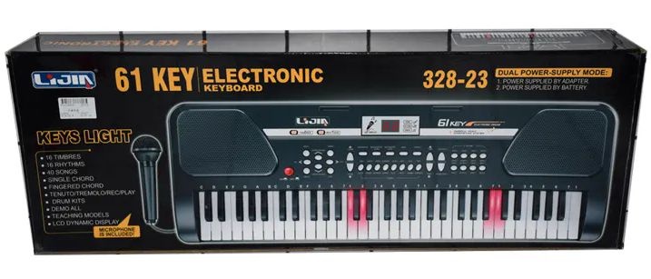 Buy 6 Pieces 61 Key Black Piano Keyboard Online - Musical Instrument