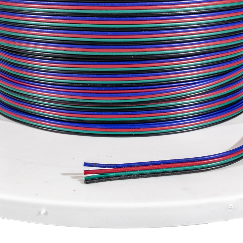 Buy 12V RGB Wire for SMD5050 Strip Lighting - 22 AWG Online
