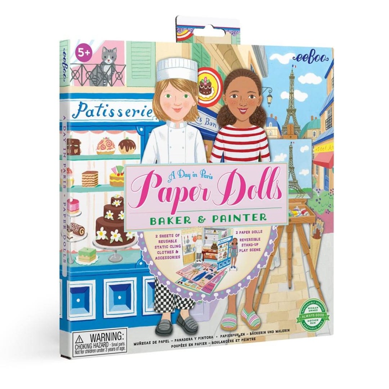 Buy A Day In Paris Paper Doll Set Online - Eeboo New Products