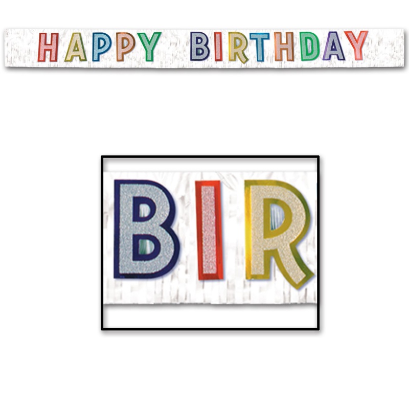 Buy Metallic Happy Birthday Banner Online | Perfect Party Decoration