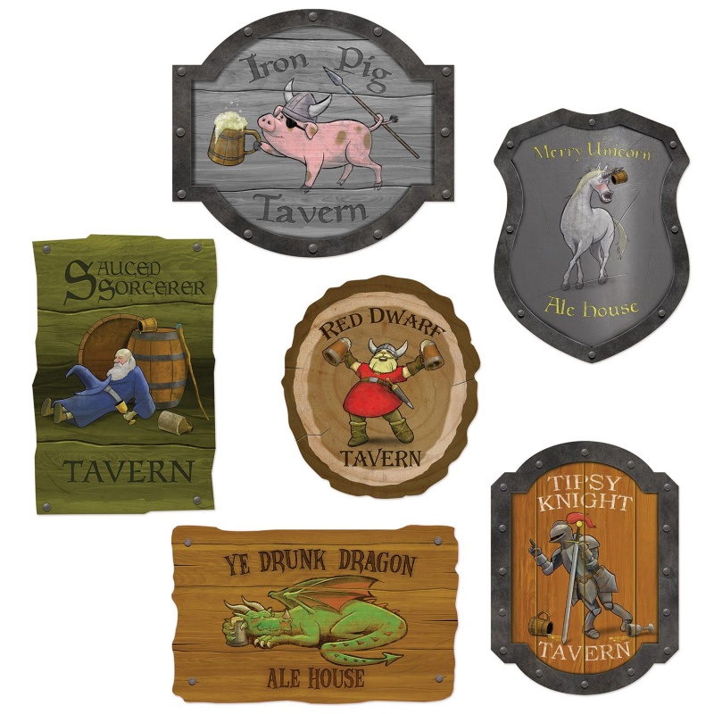 Buy Medieval Tavern Sign Cutouts Online - Elevate Your Themed Event Decor