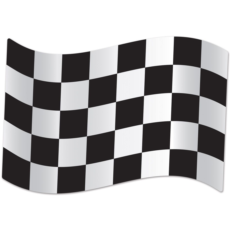 Buy Jumbo Checkered Flag Cutouts Online for Racing-Themed Parties