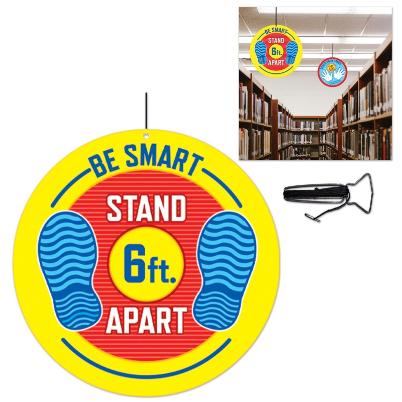Buy Be Smart Cardboard Ceiling Signs Online - Compact and Versatile ...
