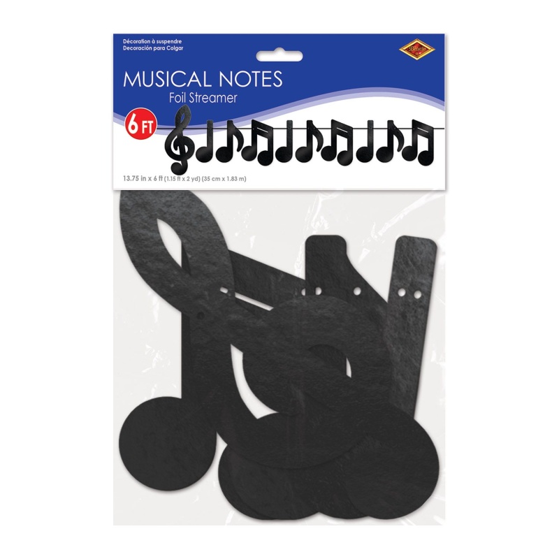 Foil Musical Notes Streamer