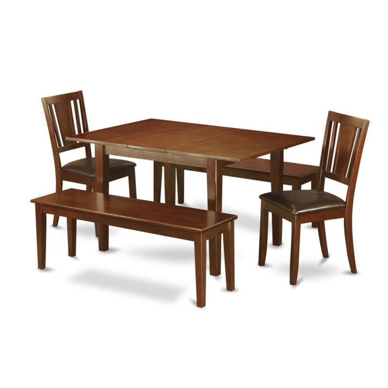 East West Furniture 5 Pc Kitchen Dinette Set with 2 Chairs and 2 ...