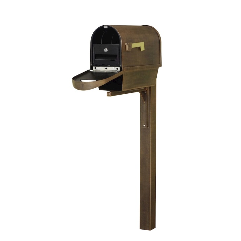 Classic Curbside Mailbox with Newspaper Tube, Locking Insert and ...
