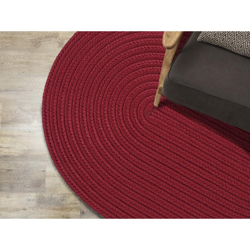 Tortuga Red 2X4 Braided Rug by Colonial Mills