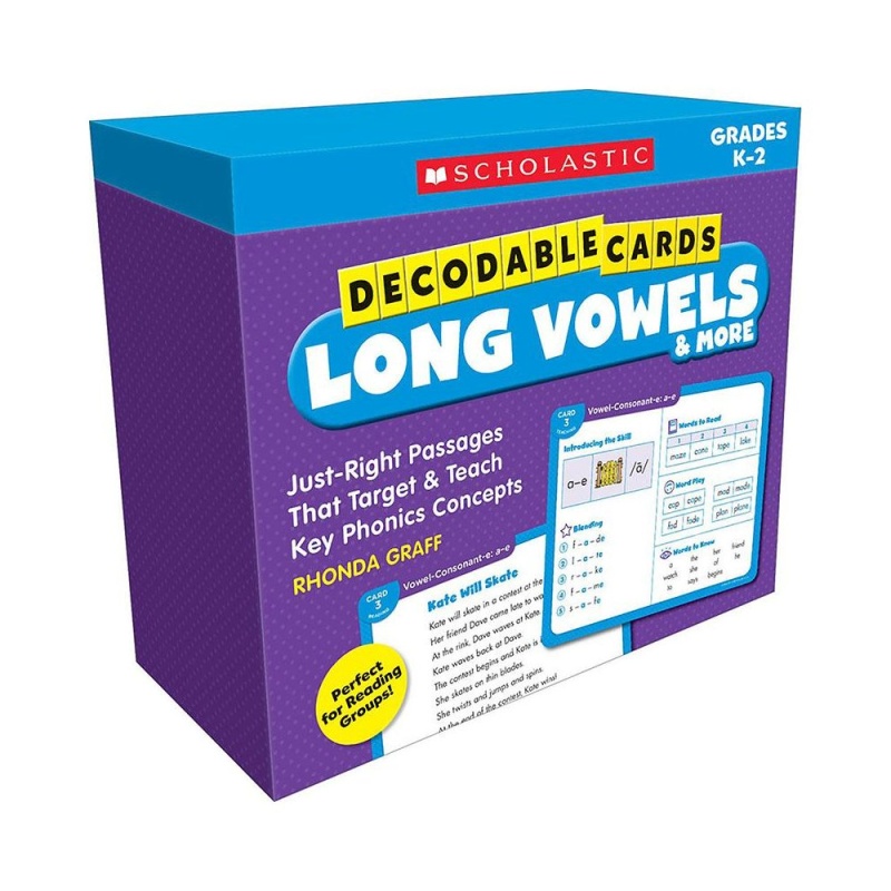 Decodable Cards: Long Vowels & More - Enhance Reading Skills