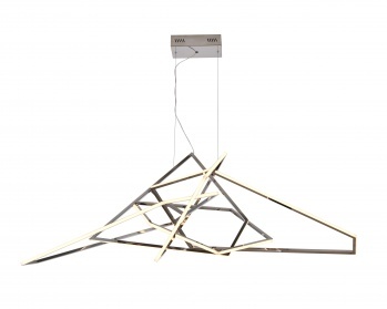 A Chrome Stainless Steel Led Chandelier With White Acrylic Diffusers