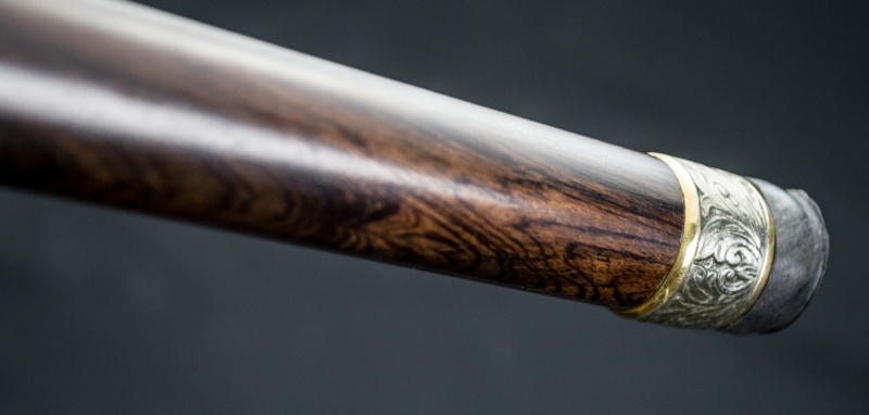 Damascus Octopus Cane Sword - Wood Shaft By Dragon King