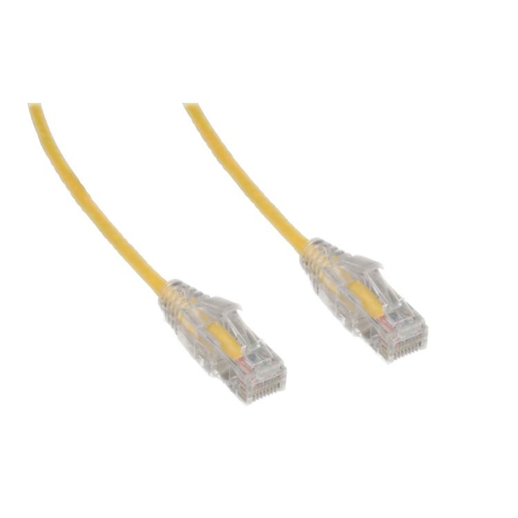 Buy 10Ft Slim Cat6a Yellow Copper Ethernet Cable, 10Gbit - Online