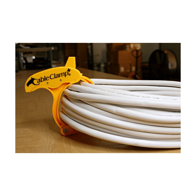 Cable Clamp, Large, Yellow, 7/Pack