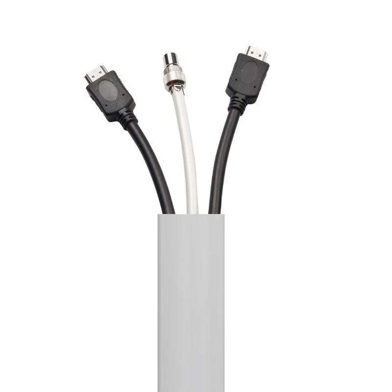 Wire Trak On A Roll 3/4" H X 1/2" W, 50 Ft, White, Raceway, Cable ...