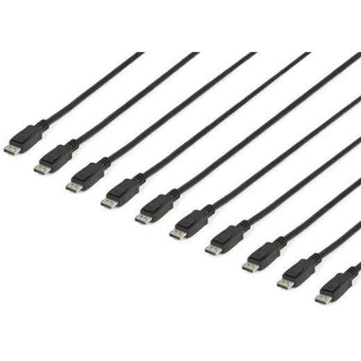 15 Ft DisplayPort Cable with Latches - 10 Pack