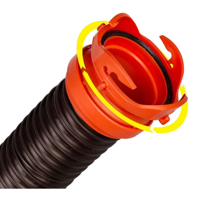 Camco Rhinoflex 5' Sewer Hose Extension W/Swivel Bayonet & Lug