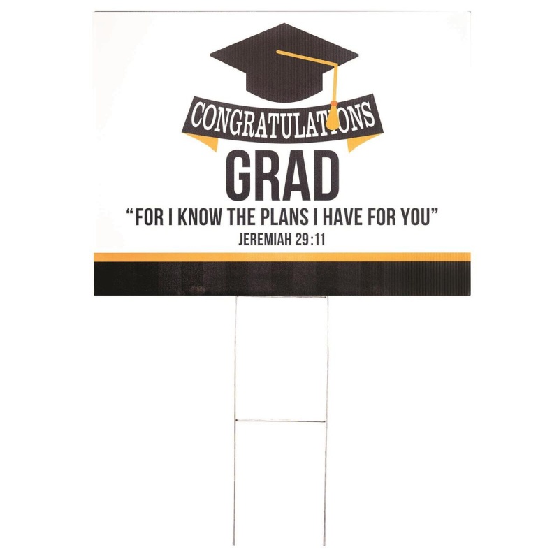 Congratulate the Grad with a Customized "For I Know" Sign Graduation ...