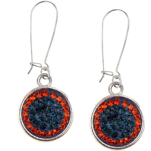 Buy Game Time Bling Circular Dangle Earrings Online - Montana/Hyacinth