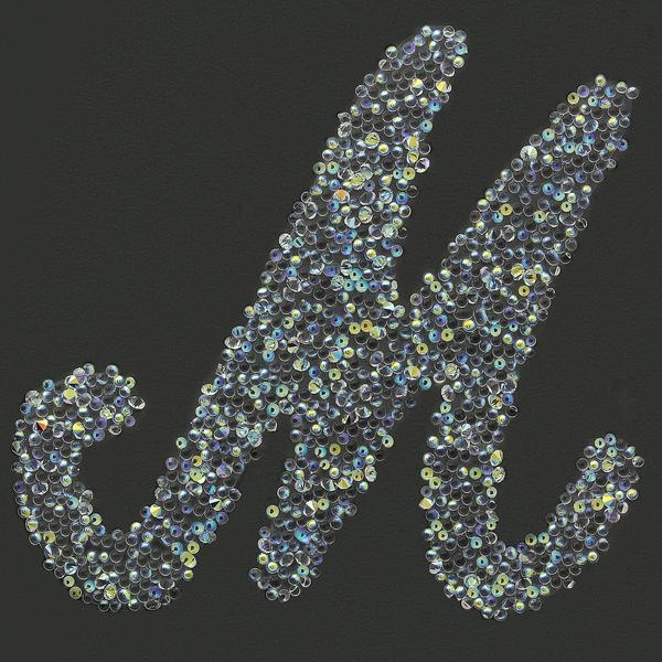 Buy Dreamtime Crystal Sticker Monogram Letter M, 2 Inch Height Online