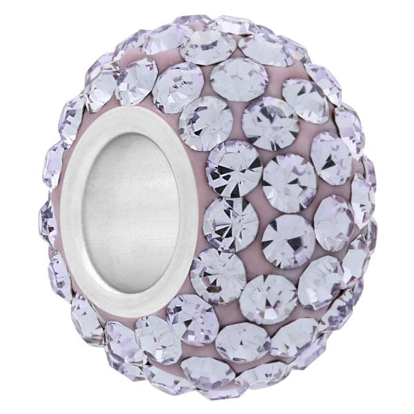 Buy Large Hole Pave Bead with 7mm Wide Sterling Silver Core, Alora ...