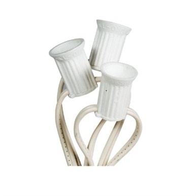 Buy C9 Socket Cord - 100' 12" Spacing (White Wire) Online for Easy C9 ...
