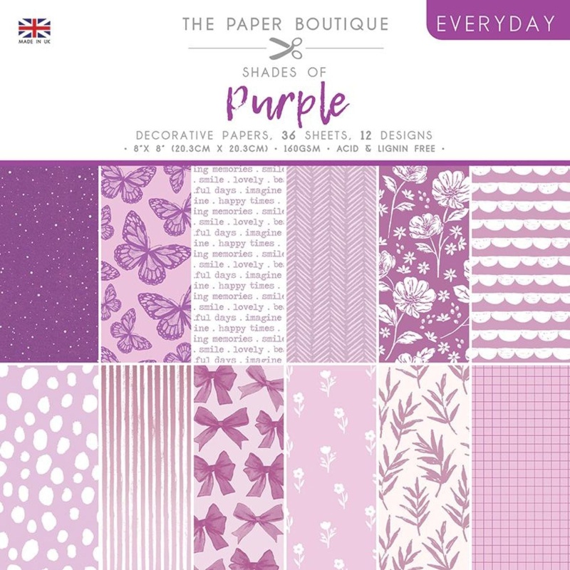 Buy The Paper Boutique Everyday - Shades Of - Purple 8 in x 8 in Pad Online