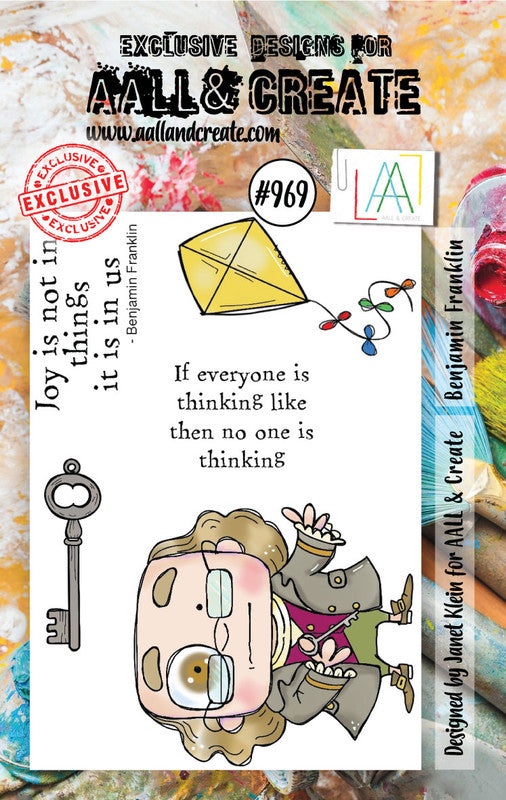 Buy Aall And Create #969 - A7 Stamp Set - Benjamin Franklin Online