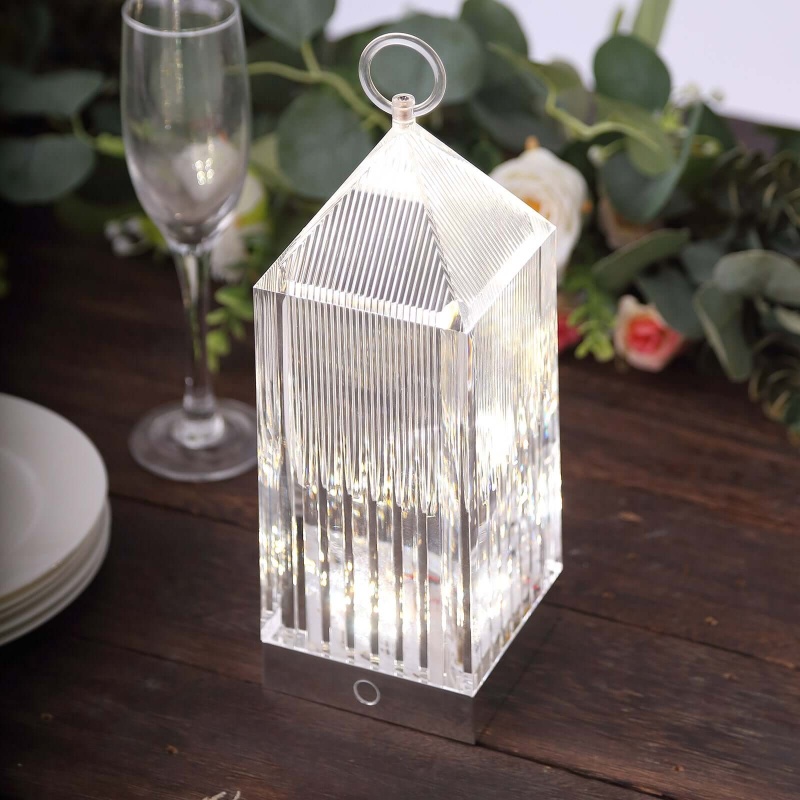 Retro Lighthouse Style LED Crystal Lantern Table Lamp