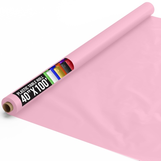 Buy 40 In. X 100 Ft. Pink Table Roll Online - Factory Direct Party