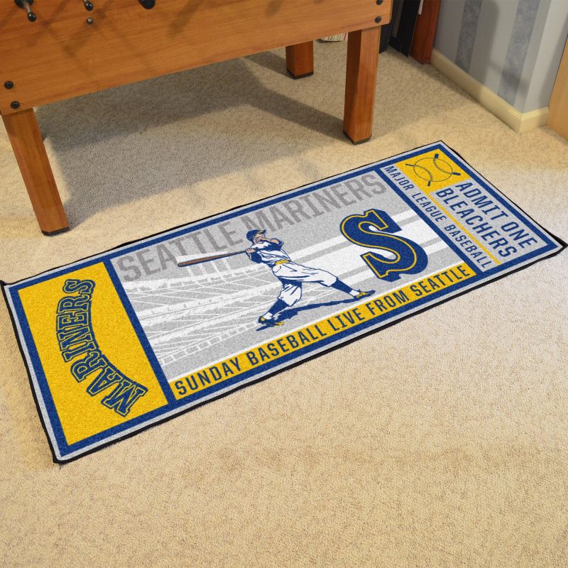 Seattle Mariners Ticket Runner - Retro Collection