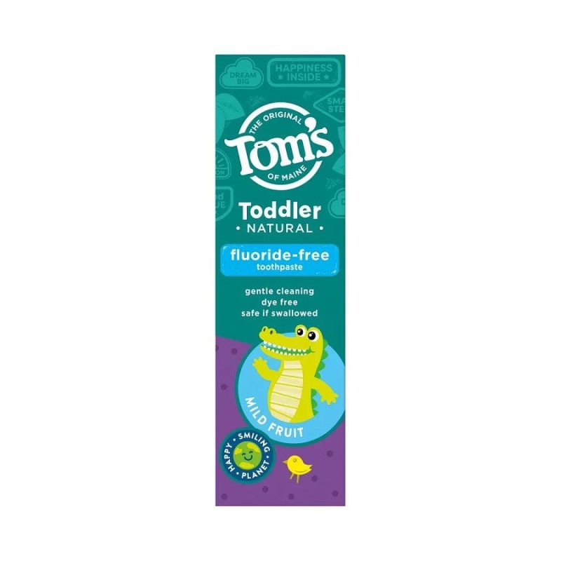 Tom's Of Maine Mild Fruit Toddler Training Fluoride-Free Toothpaste 1.75 Oz