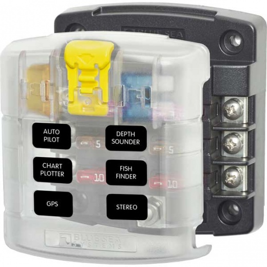 Buy Blue Sea Fuse Block Screw Term Blade 5028 ST Online - 6 Circuit ...
