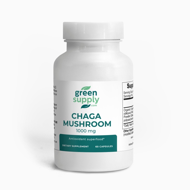 Buy Best Chaga Mushroom Supplement Online - 60 Vegan Capsules