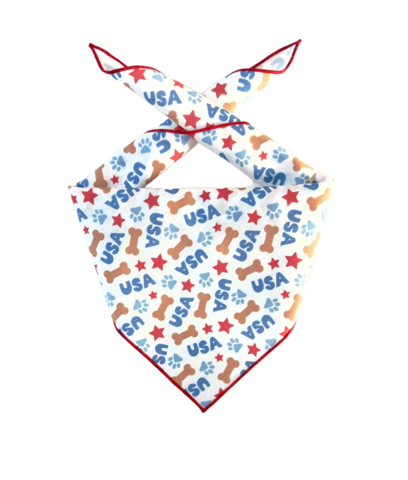 Patriotic Memorial Day Bandana | USA Stars & Stripes Design