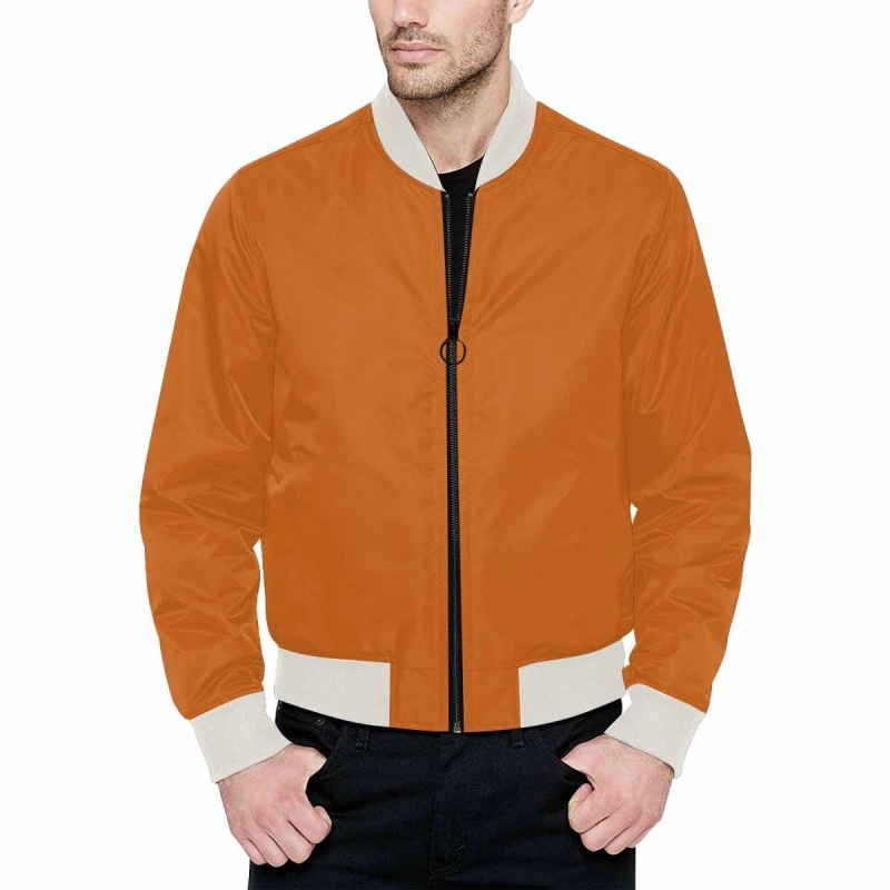 Buy Mens Cinnamon Brown Bomber Jacket Online - Uniquely You | Iaa