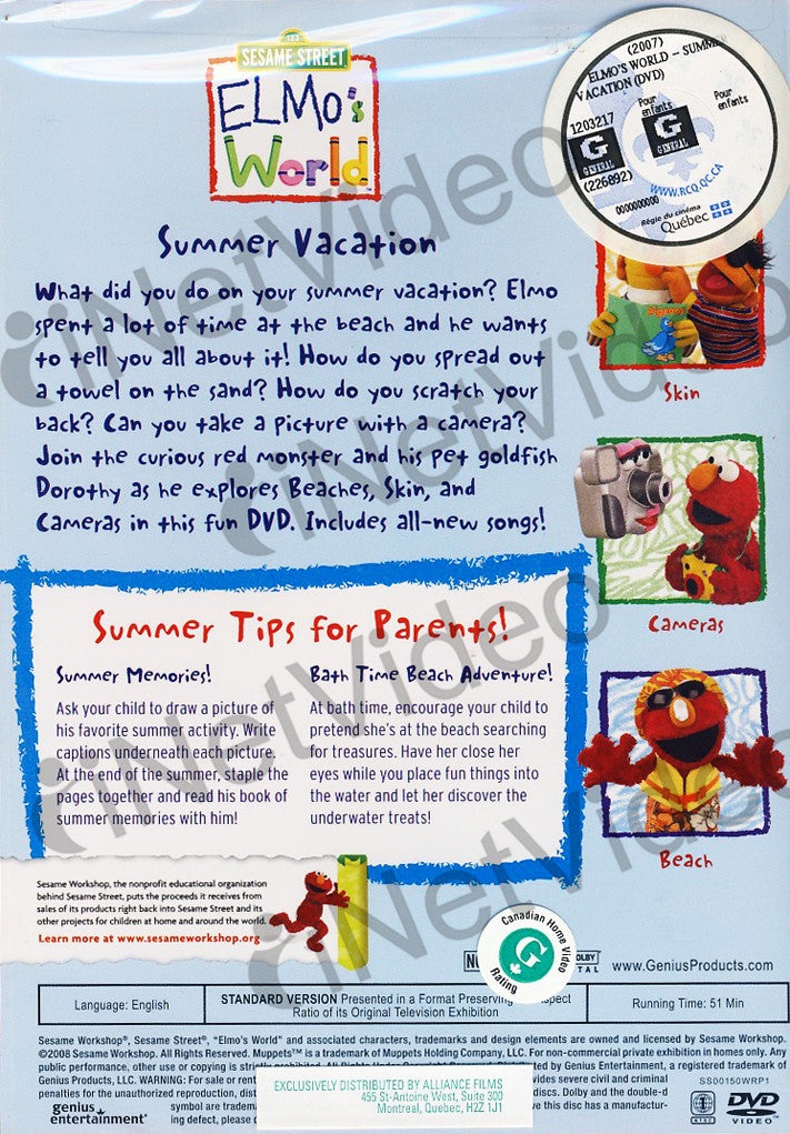 Summer Vacation - Elmo's World - (Sesame Street)
