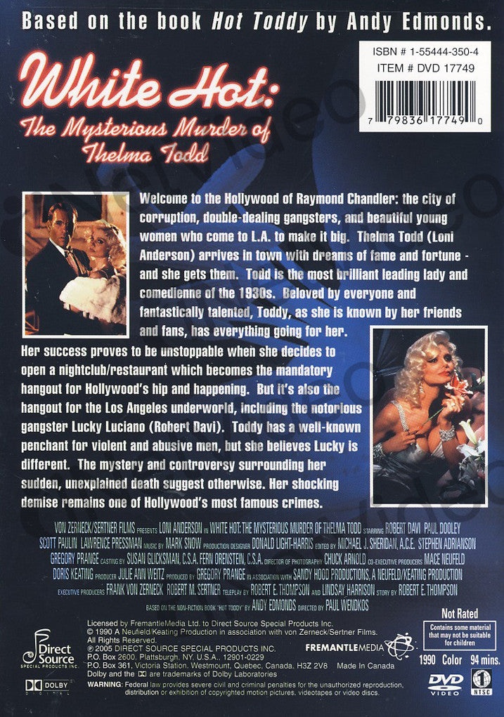 White Hot: The Mysterious Murder Of Thelma Todd