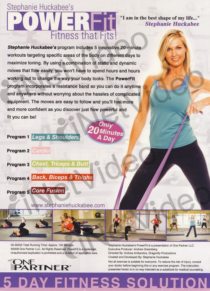 Stephanie Huckabee's Powerfit Total Body 5 Dvd Workout (Boxset)