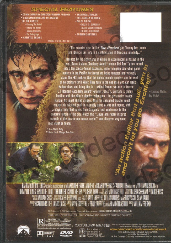 Buy The Hunted (Tommy Lee Jones) Fullscreen(Bilingual) DVD Online