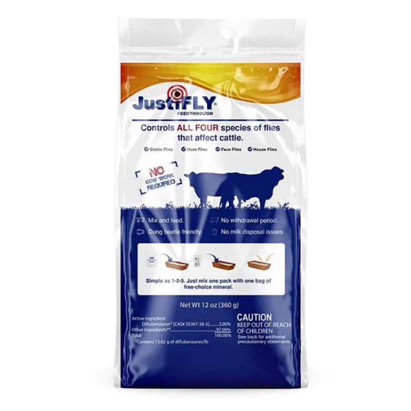 Buy Justifly 3%, 360G Pack Online - Effective Fly Control for Cattle