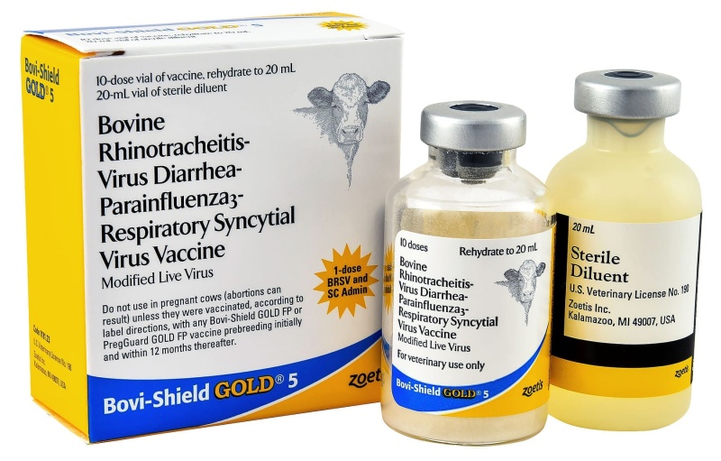 Bovi-Shield Gold 5 Cattle Vaccine 10 Dose Vial