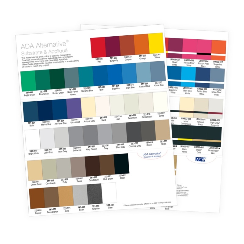 Buy Rowmark Individual Product Lines Swatch Book Pages Online