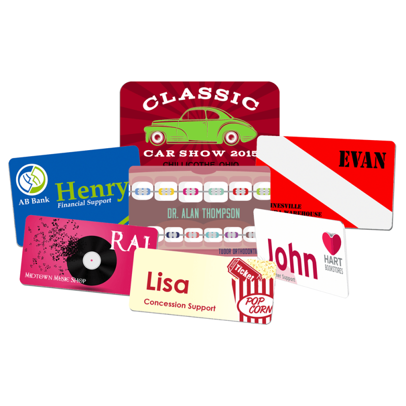 Buy Unisub White Aluminum Name Badges Online - Elevate Your Brand Identity