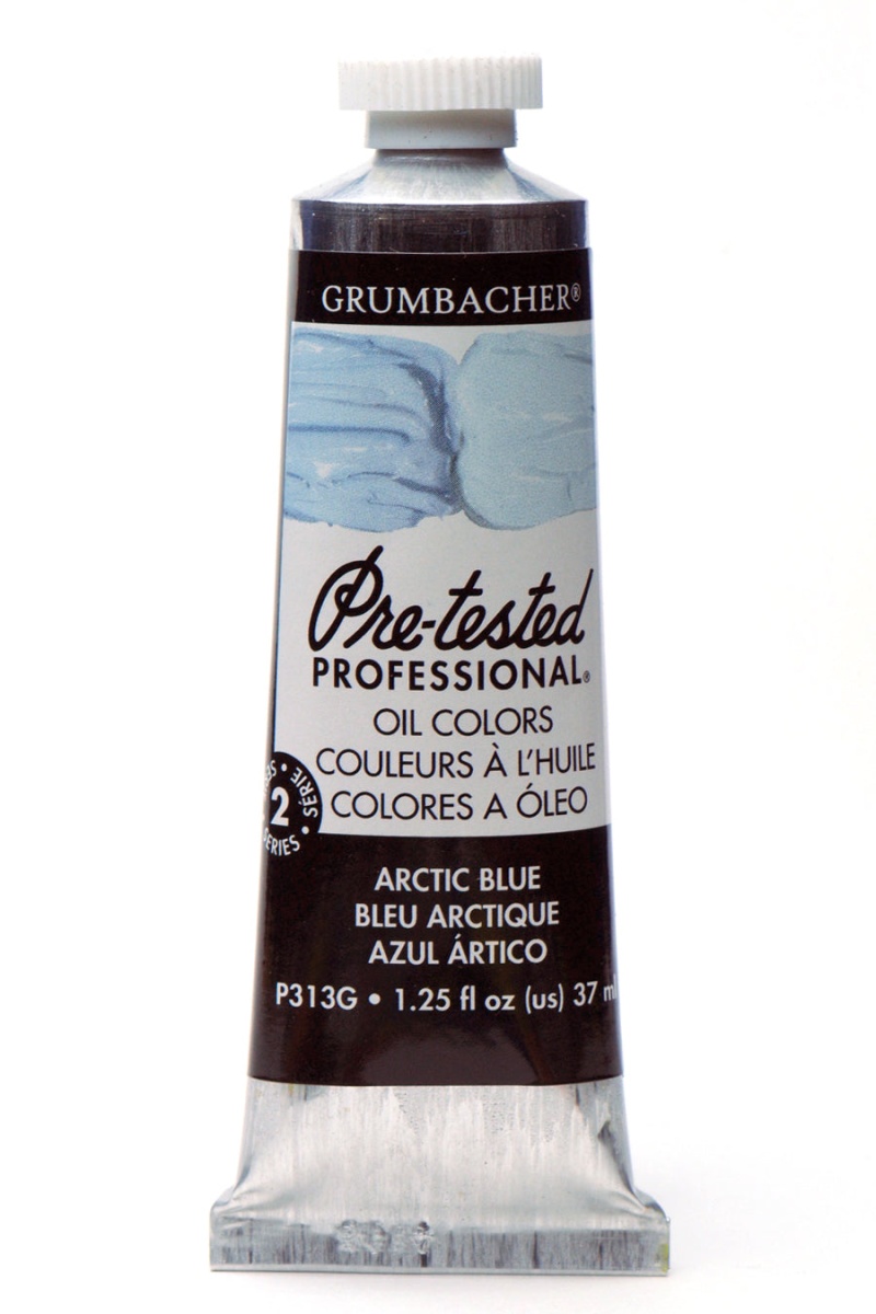 Grumbacher® Pre-Tested® Oil Blue Color Family Arctic Blue P313g / 37 Ml ...