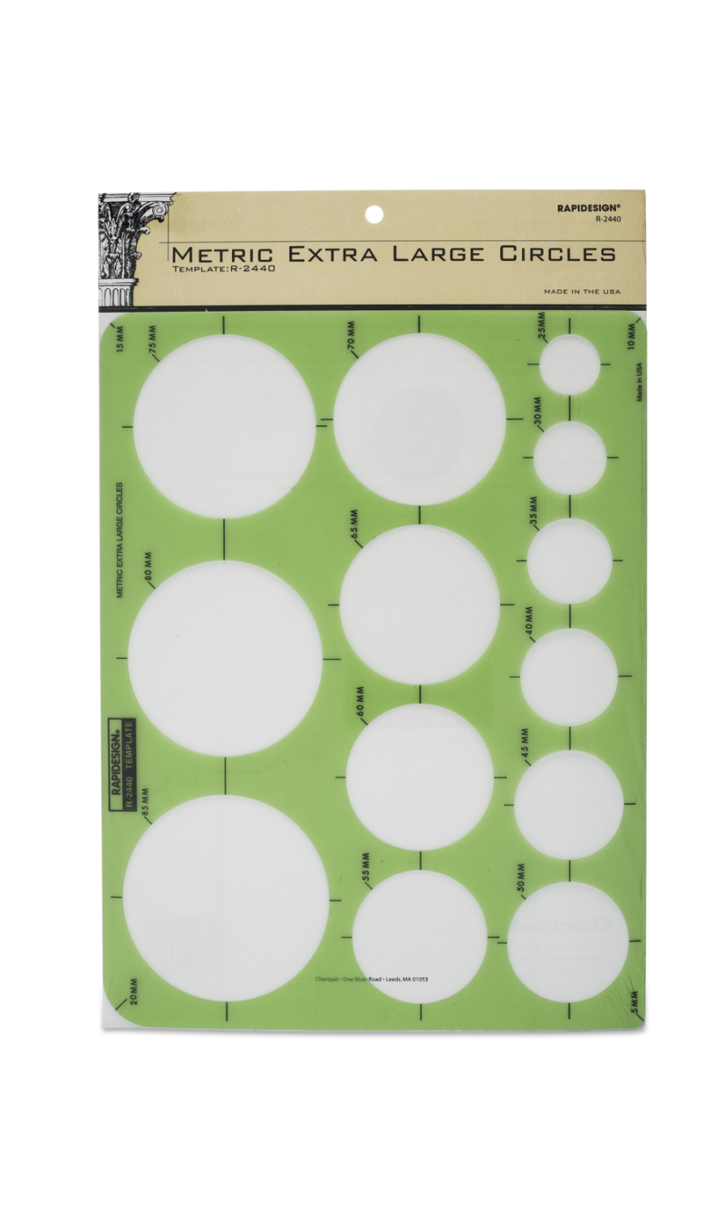 Rapidesign Metric Extra Large Circle Template - Buy Online