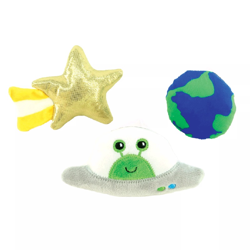 Li'l Pals Dog Toy Combo Outer Space 3Pk