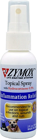 Buy Zymox Topical Hydrocortisone Spray 2oz Online for Cats with Hot ...